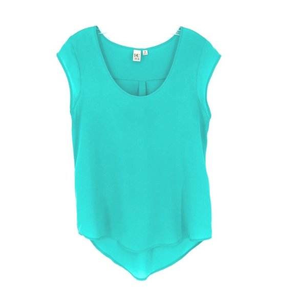 14th & Union | Tops | Nordstrom 4th And Union Turquoise Silky Top ...